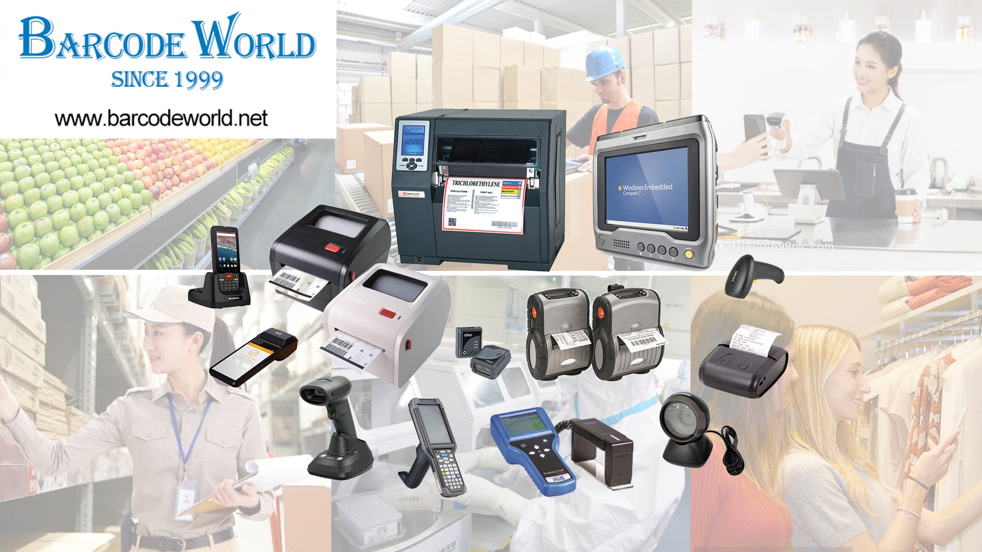 barcode scanners, barcode printers, data collectors, barcode verifier ...